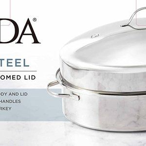 Oneida | Kitchen | Oneida Stainless Steel 8inch X 12inch Oval Dome ...